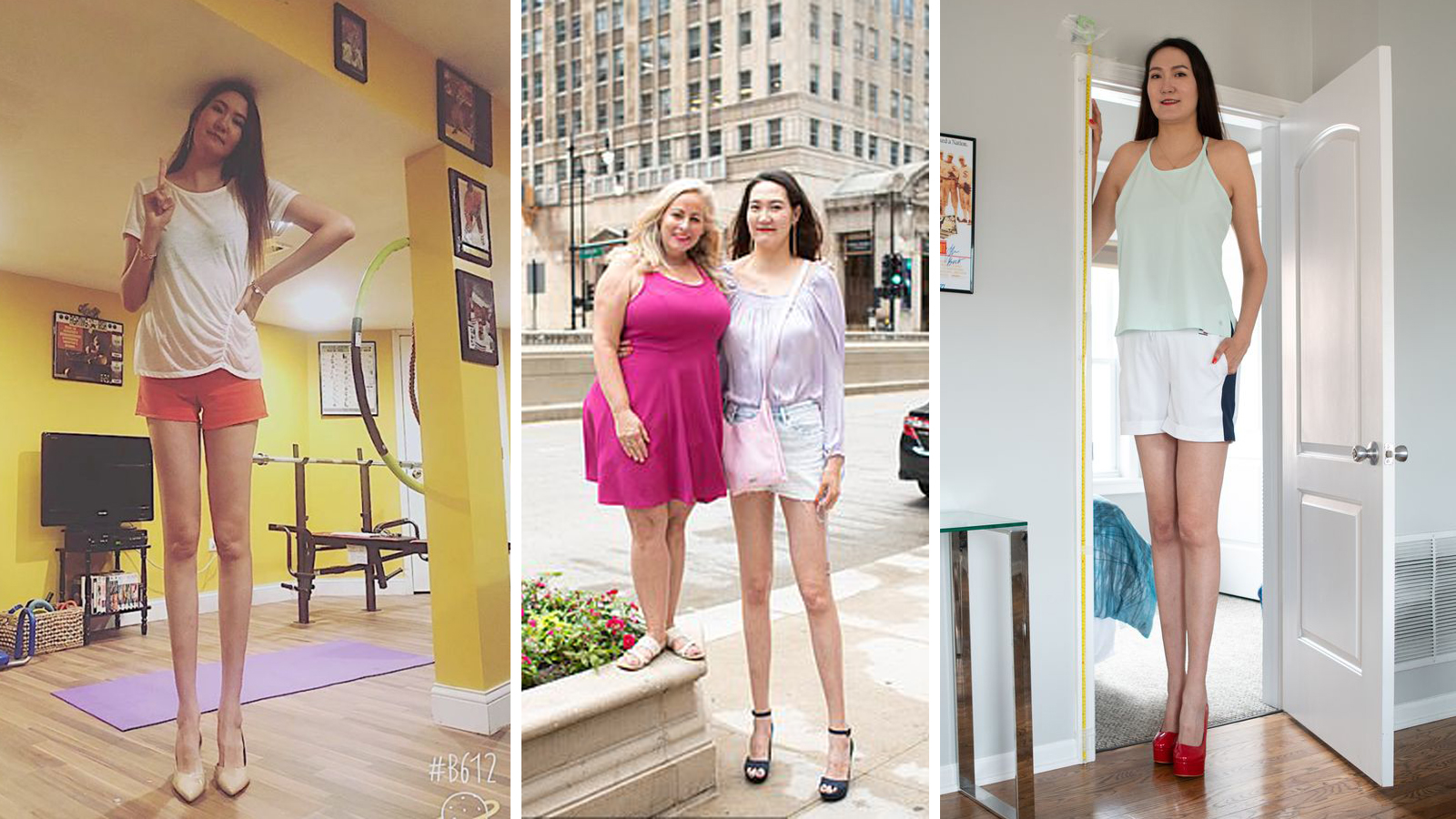 This woman is over 2 metres tall and claims to have the longest legs in ...